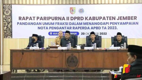 Tujuh Fraksi DPRD Jember Setujui Nota Pengantar RAPBD TA 2023. Fraksi Pandekar: Bupati Jember ...